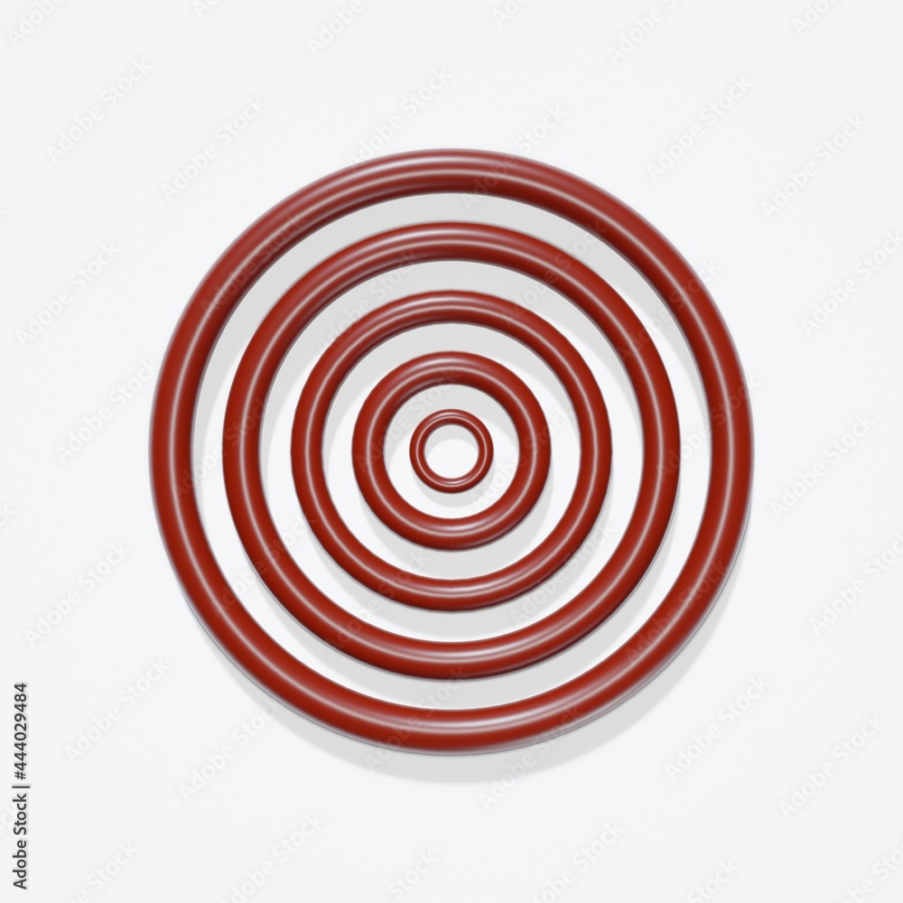 Stock-Illustration „O-ring made of Silicone,Red color.Top view,Heat ...