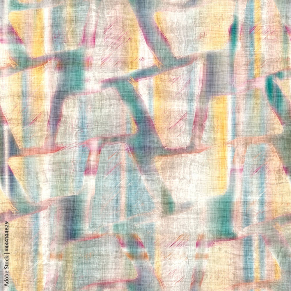 Seamless pastel batik pattern swatch for print with abstract hand drawn ...