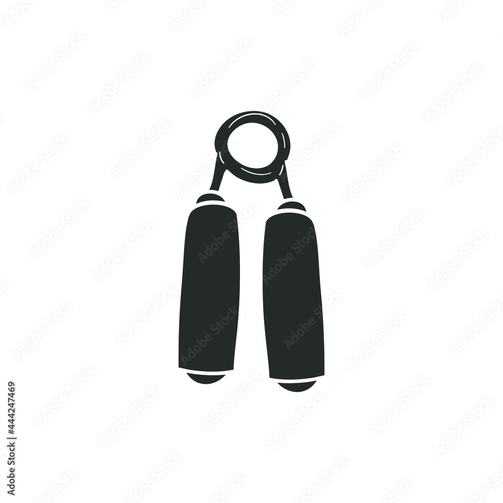 Hand Grips Icon Silhouette Illustration. Hand Equipment Vector Graphic ...