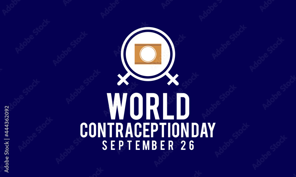 World contraception day banner or background observed on september each ...