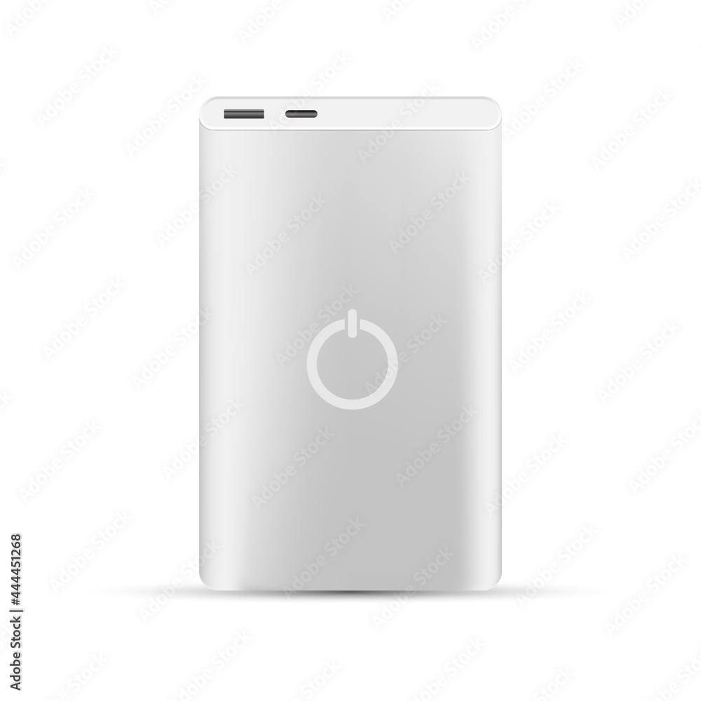 Vector illustration realistic powerbank.Vector illustration isolated on ...
