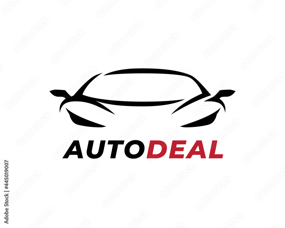 Sports car logo design. Vehicle dealership icon. Auto garage symbol ...