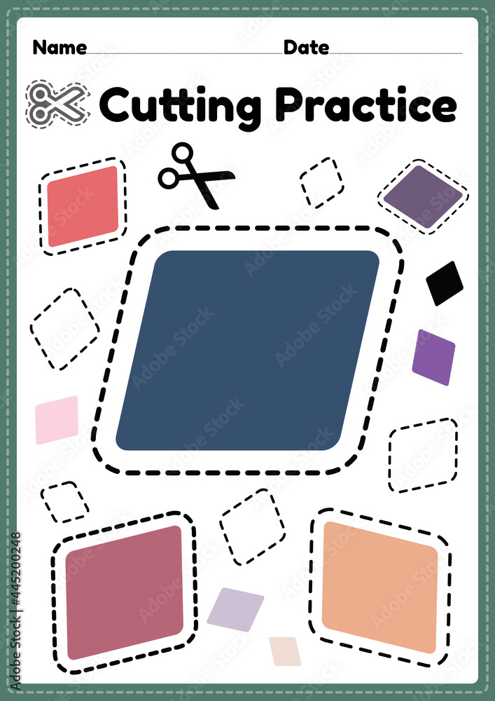 Cutting activities for fine motor skills for preschool kids to cut the ...
