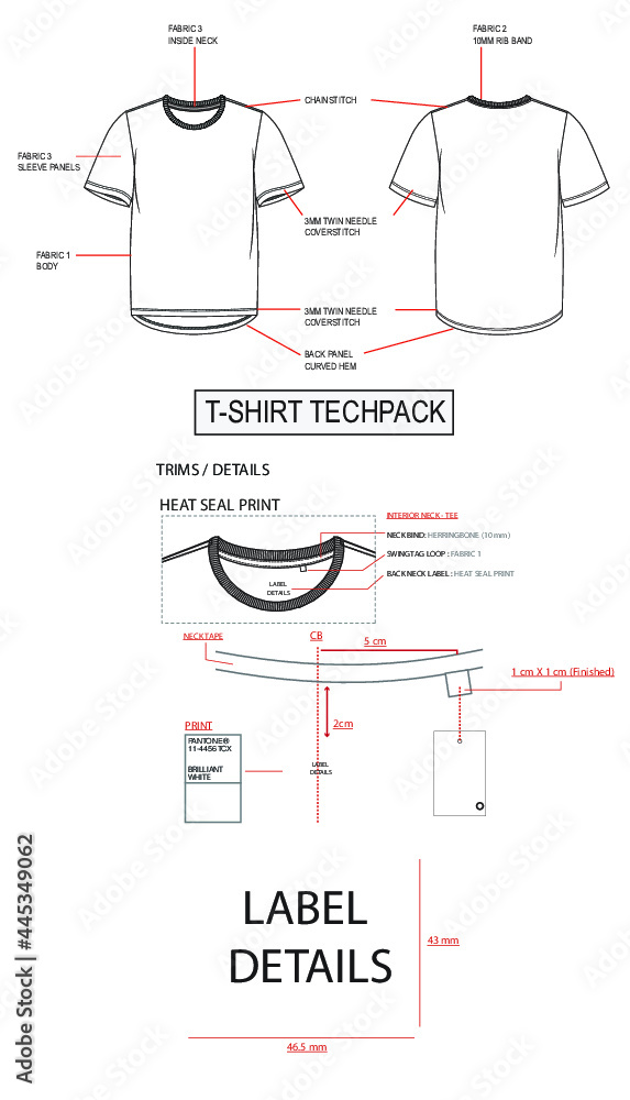 T-shirt Tech pack Stock Vector | Adobe Stock