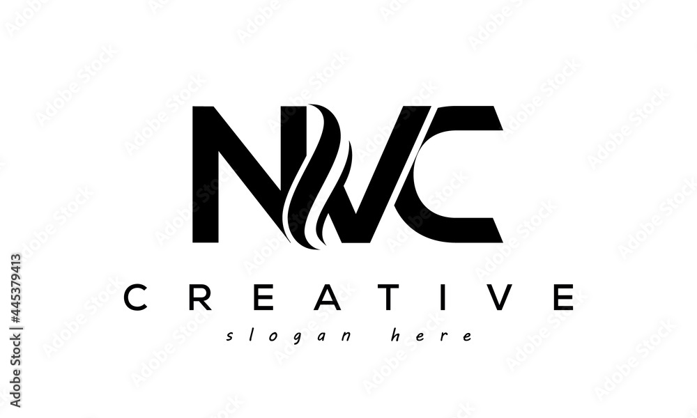 Letter NVC creative logo design vector Stock Vector | Adobe Stock