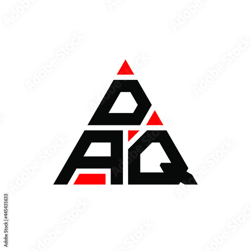 DAQ triangle letter logo design with triangle shape. DAQ triangle logo ...