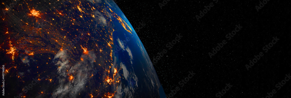 Planet earth globe view photos from space showing realistic earth ...