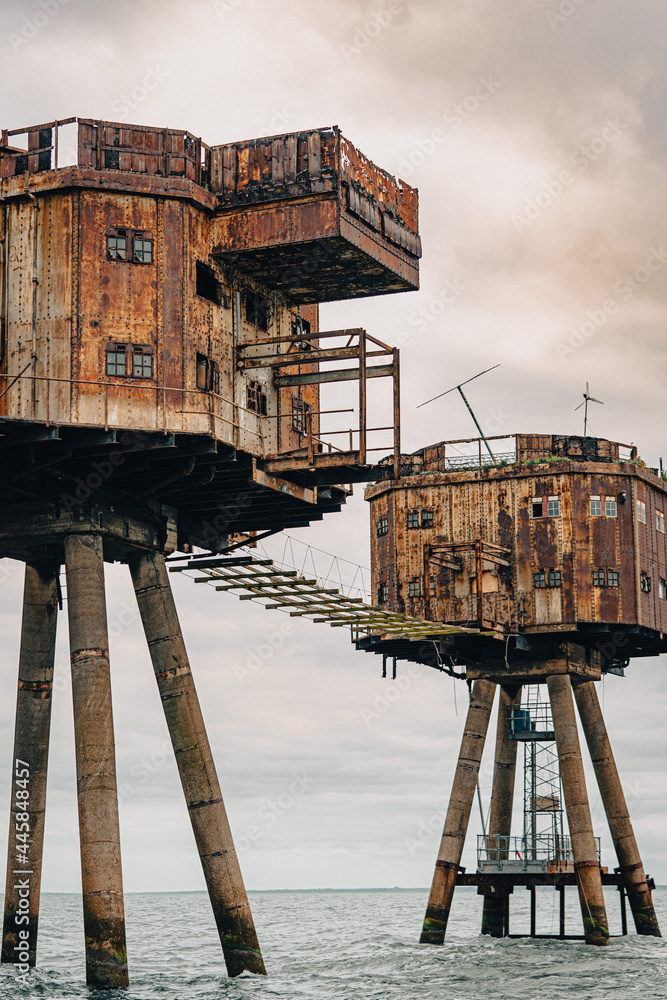 Whitstable Sea Forts WWII World War II Army Navy Maunsell Forts Defence ...