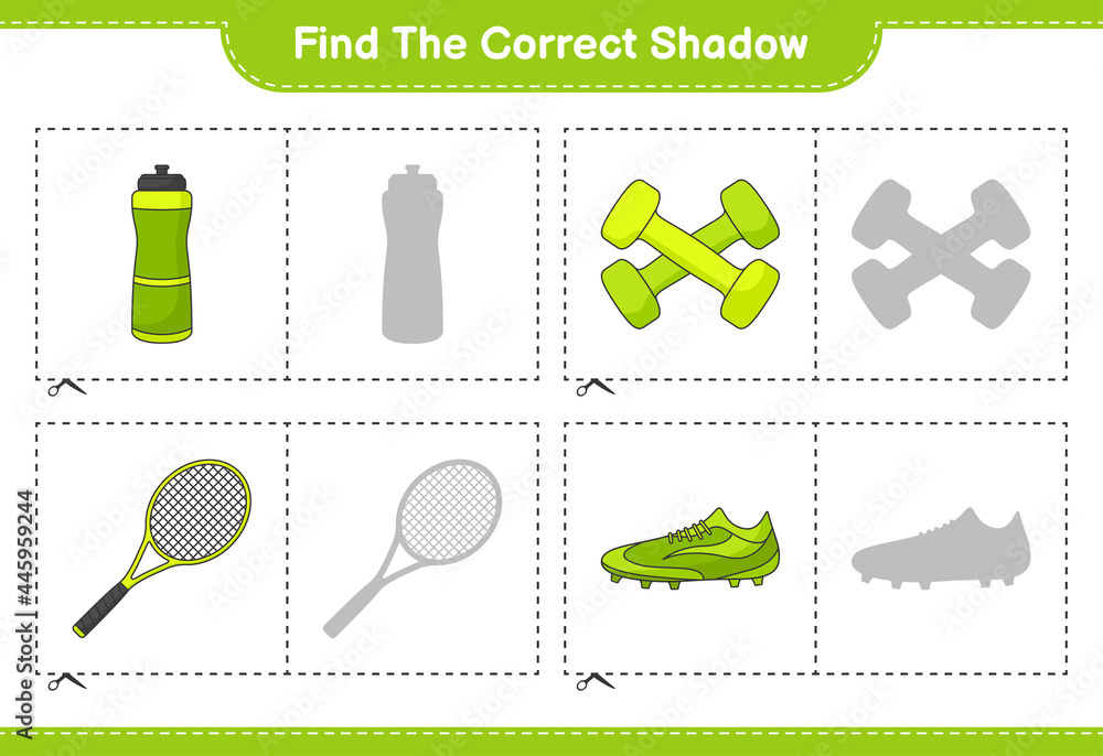 Find the correct shadow. Find and match the correct shadow of Water ...