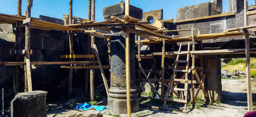 Church in nature. Beautiful architecture of churches. Armenian ...