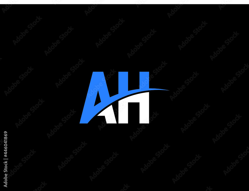 Letter AH Logo, creative ah logo icon vector image design for your ...
