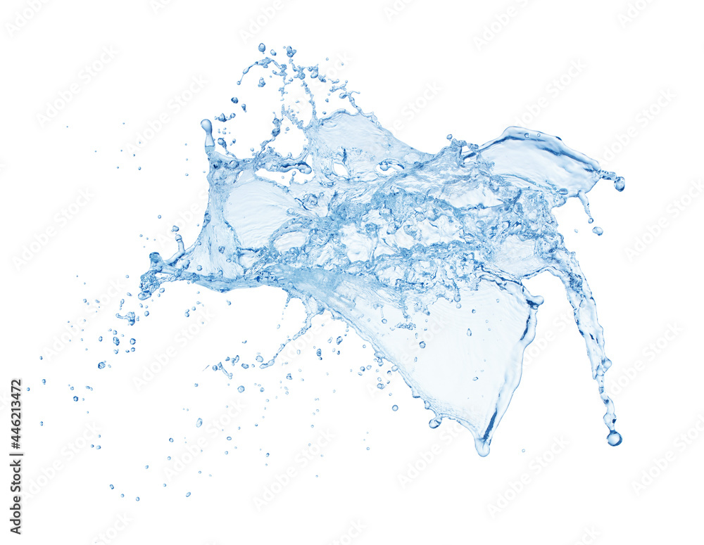 single water splash isolated on white background Stock Photo | Adobe Stock