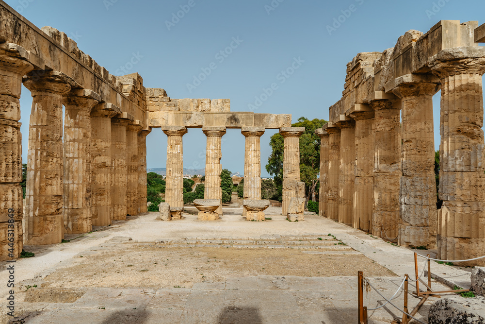 The Temple of Hera at Selinunte Archaeological Park,Sicily,Italy.Ruins ...