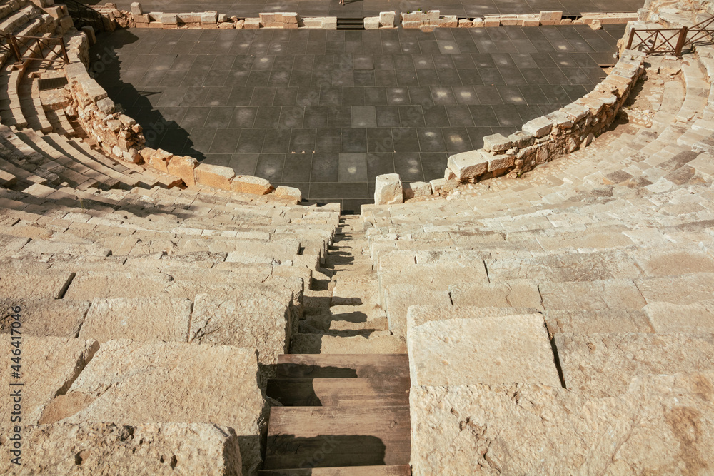 Roman Theater of Patara ancient city in Antalya Turkey. Tourism in ...