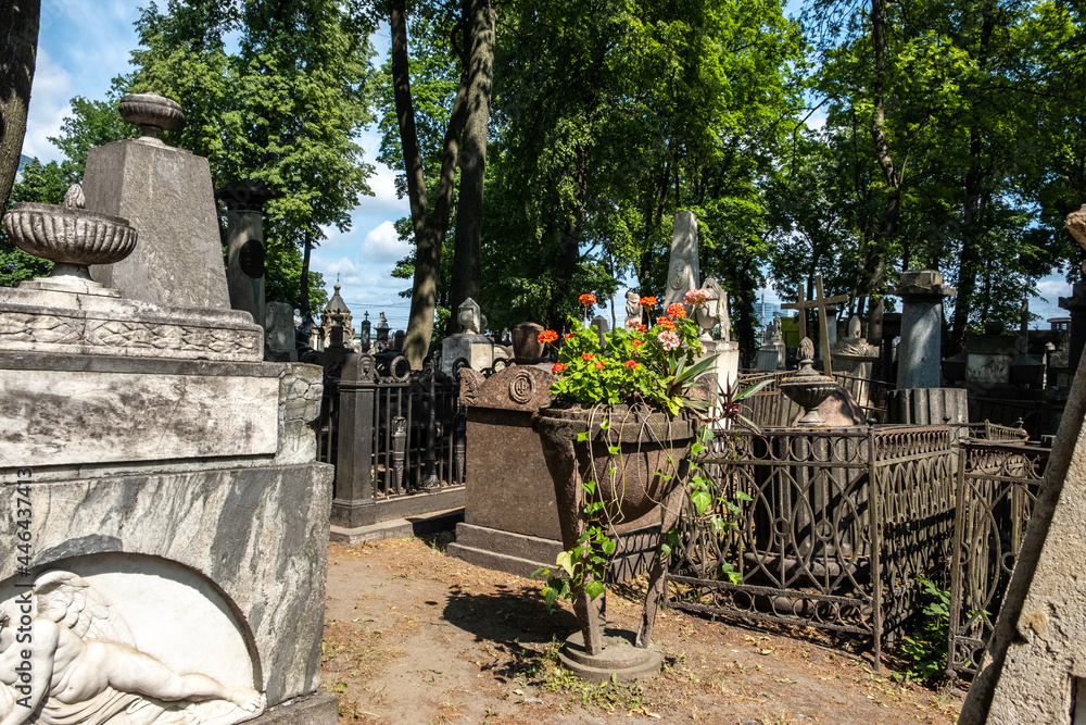 Necropolis at the Alexander Nevsky Lavra in St. Petersburg, Russia ...