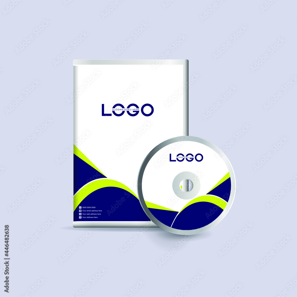 Stylized DVD Cover design template. Luxury, Modern, Elegant ...