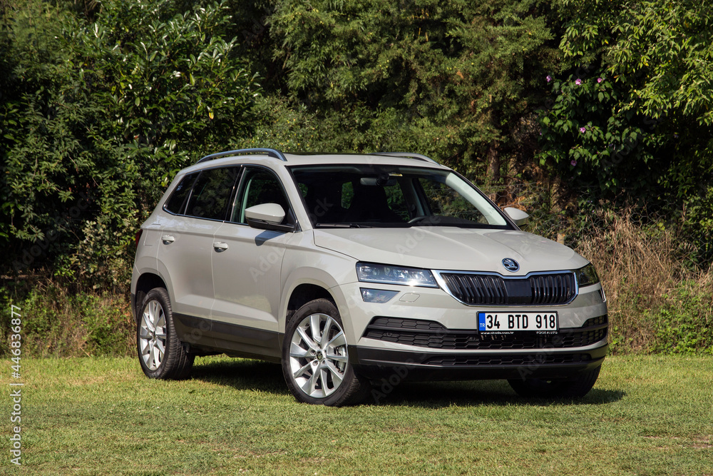 Skoda Karoq is a compact crossover SUV designed and built by the Czech car manufacturer Škoda ...