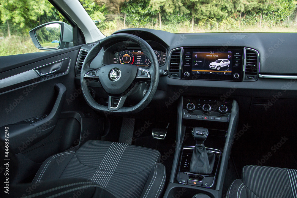 Skoda Karoq is a compact crossover SUV designed and built by the Czech ...
