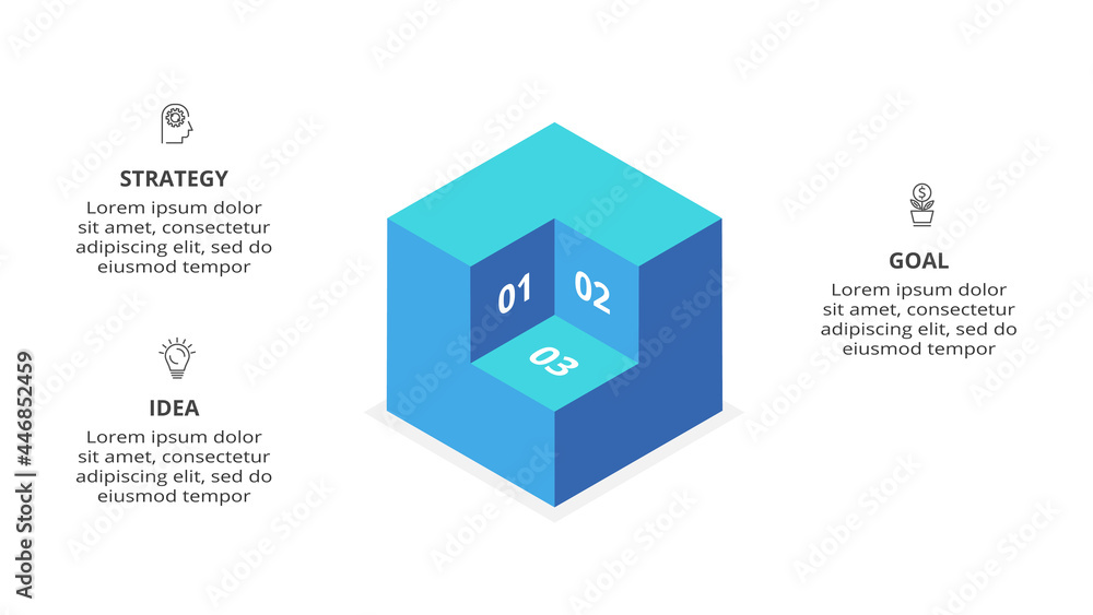 Vector pyramid square infographic, chart diagram, square chart ...