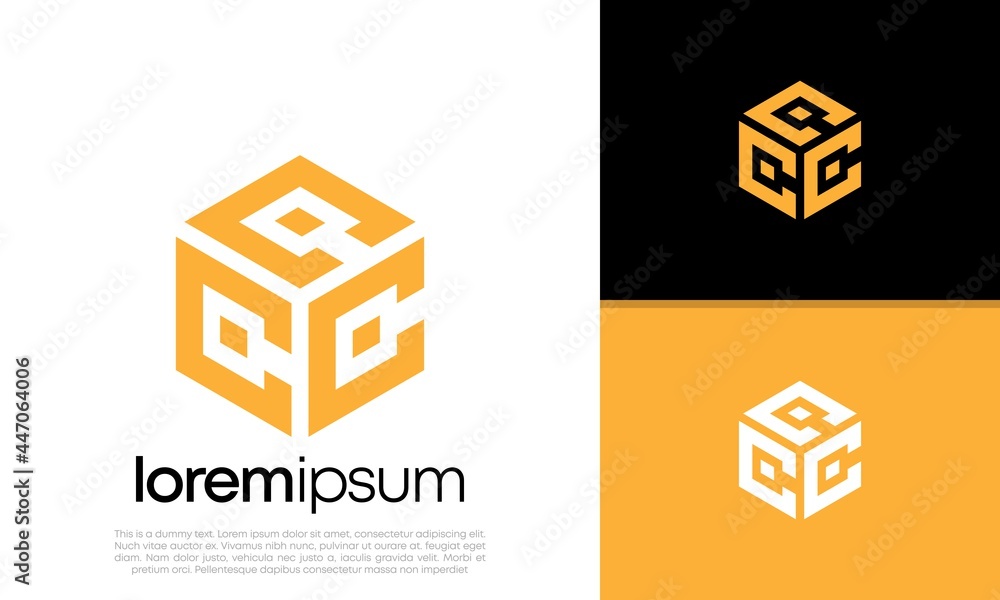 Initials C. CCC logo design. Initial Letter Logo. Hexagon logo design ...