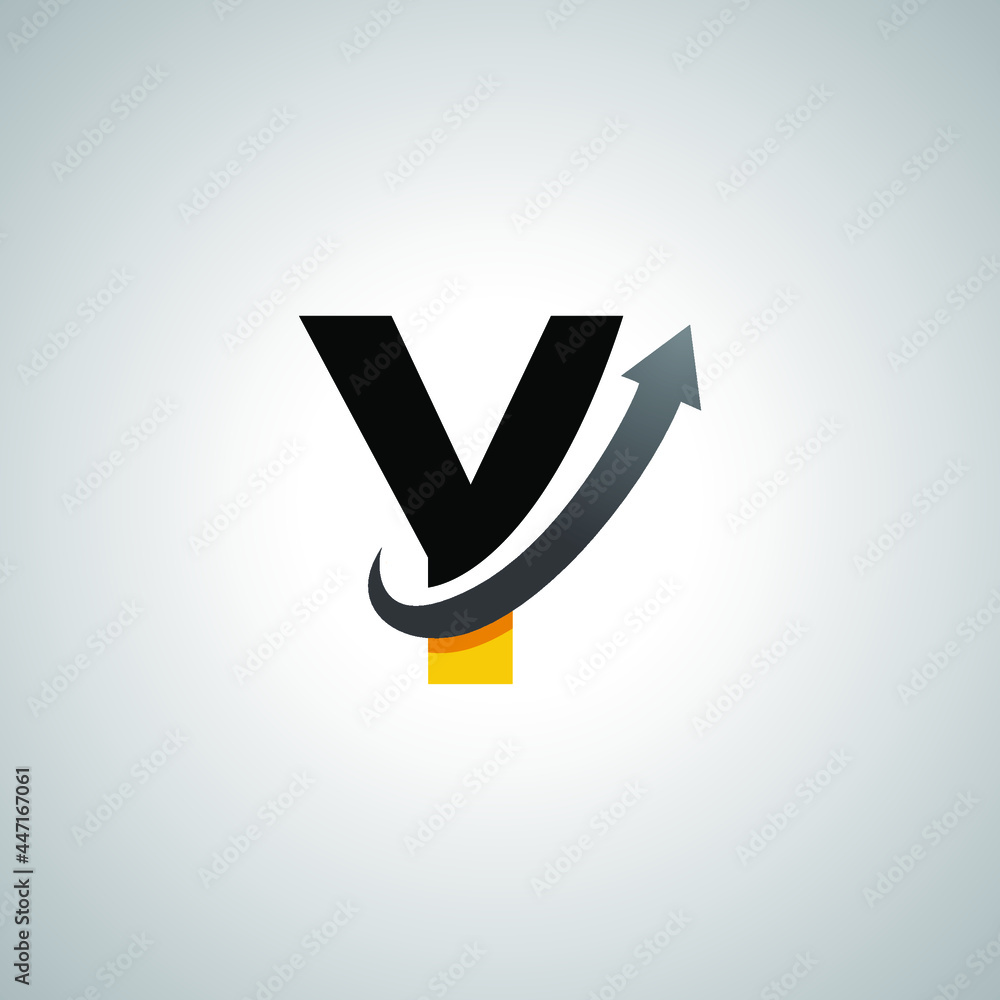 Arrow letter Y logo design, creative letter mark suitable for company ...