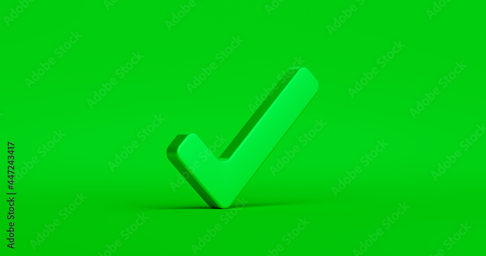 Tick check mark icon button and yes or approved symbol on confirm ...