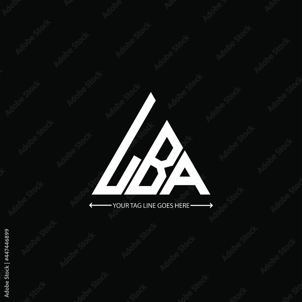 LBA letter logo creative design. LBA unique design Stock Vector | Adobe ...
