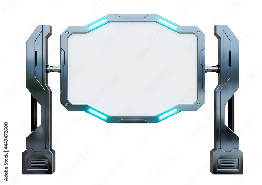 futuristic screen mockup