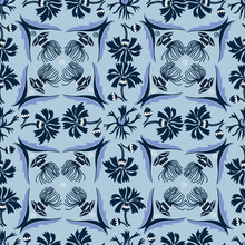 Cornflower Blue Pattern Square Free Stock Photo - Public Domain Pictures