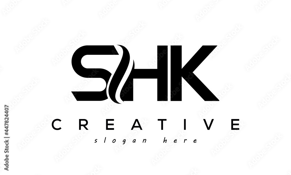Letter SHK creative logo design vector Stock Vector | Adobe Stock
