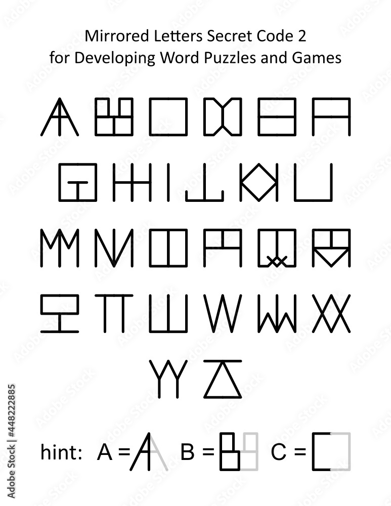 Secret Code Alphabet