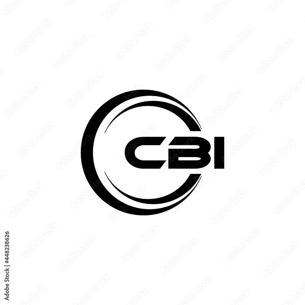 CBI letter logo design with white background in illustrator, vector ...