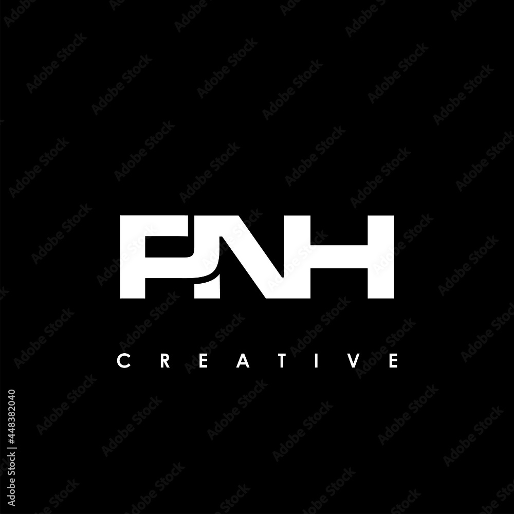 PNH Letter Initial Logo Design Template Vector Illustration Stock ...