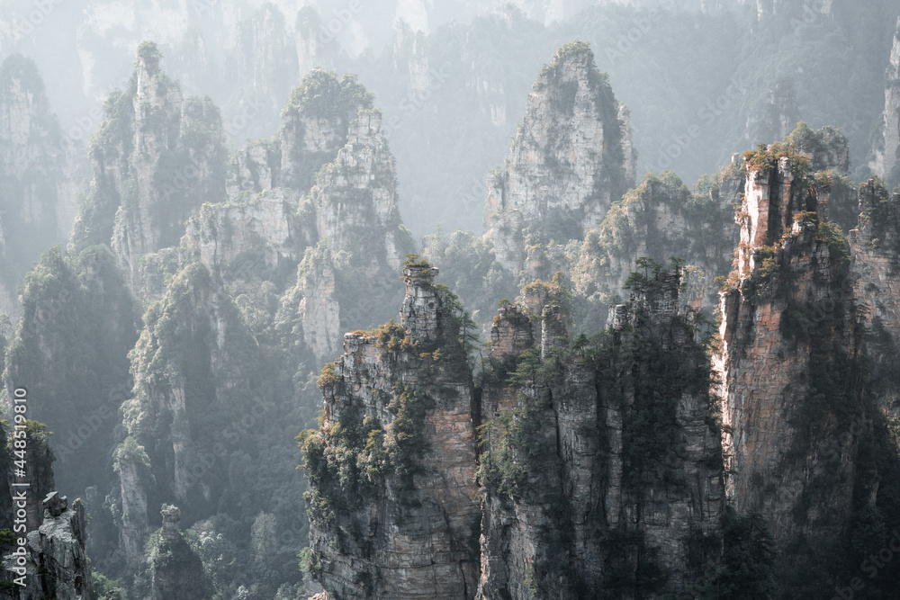 Zhangjiajie National Forest Park, Hunan Province, China, where the ...