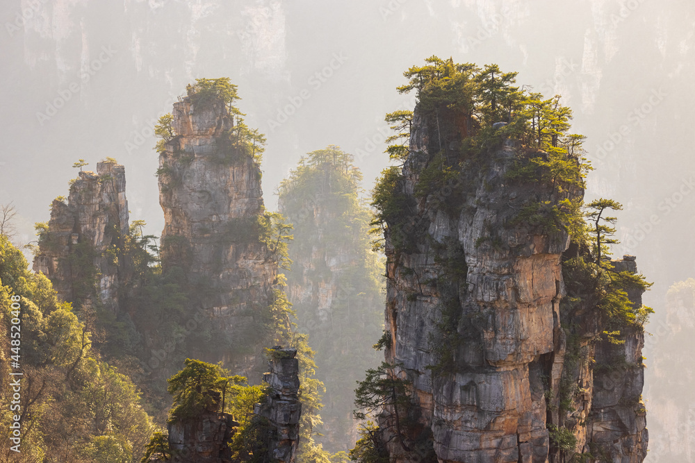 Zhangjiajie National Forest Park, Hunan Province, China, where the ...