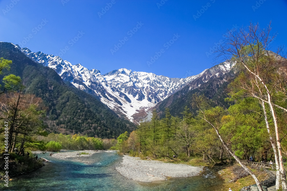 Kamikochi National Park in the Northern Japan Alps of Nagano Prefecture ...