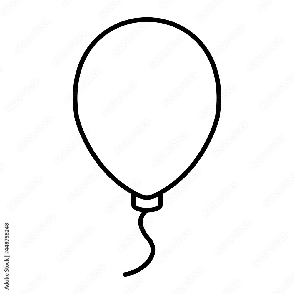 Vector Balloon Outline Icon Design Stock Vector | Adobe Stock