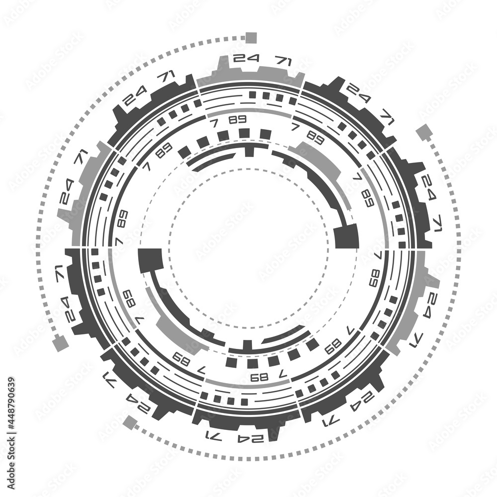 Technologies of the future.Hud Futuristic .Technical drawing.Fantastic ...
