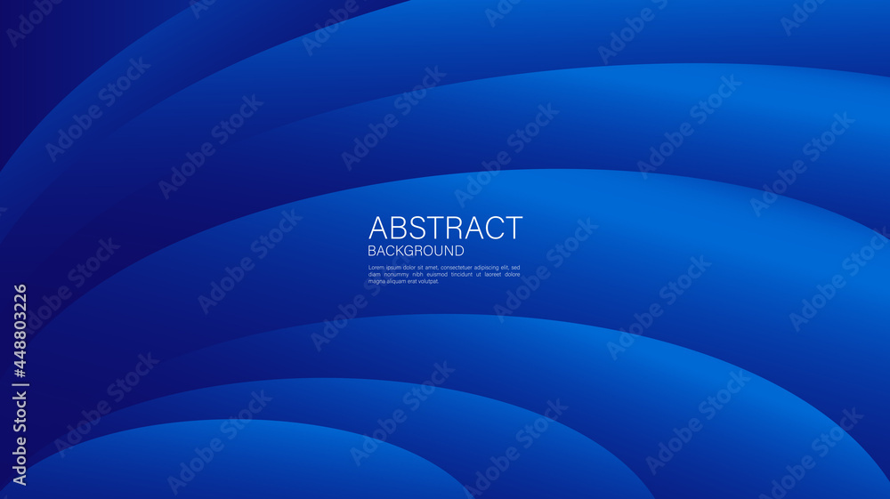 Blue abstract background, wave vector background, blue background ...