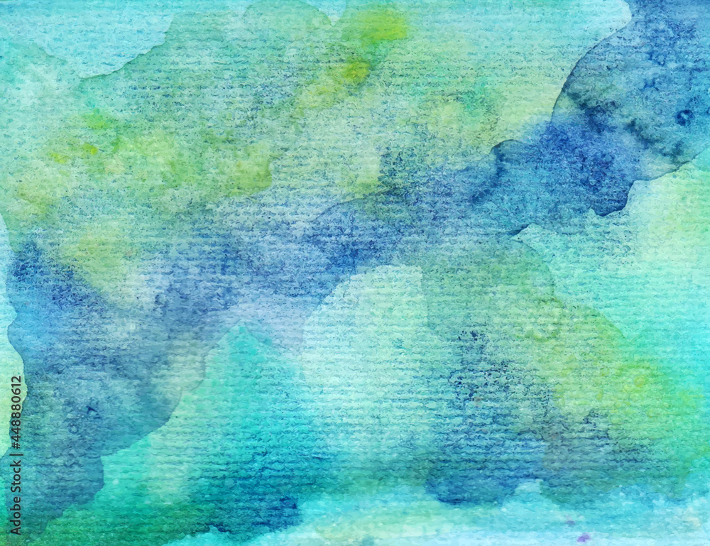 abstract blue and green watercolor background Stock Vector | Adobe Stock