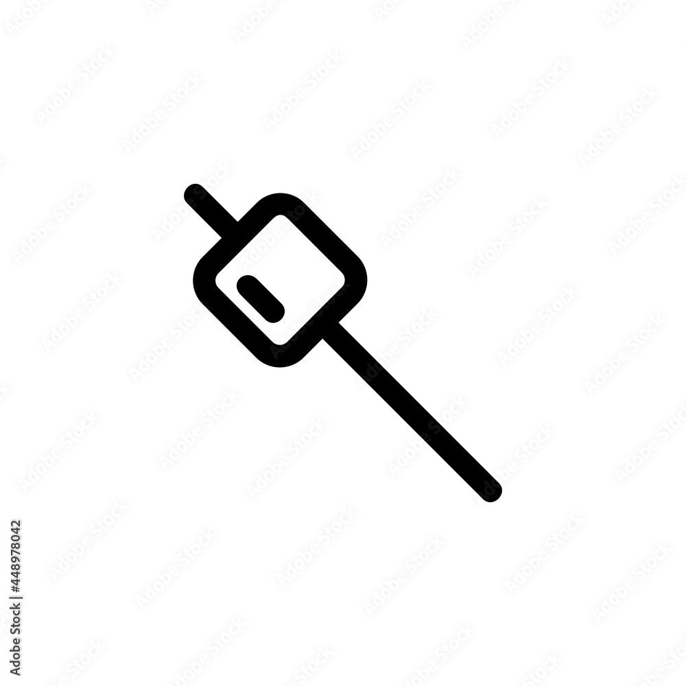 Marshmallow Marshmellow Food Vegetable Snack Yummy Monoline Symbol Icon ...