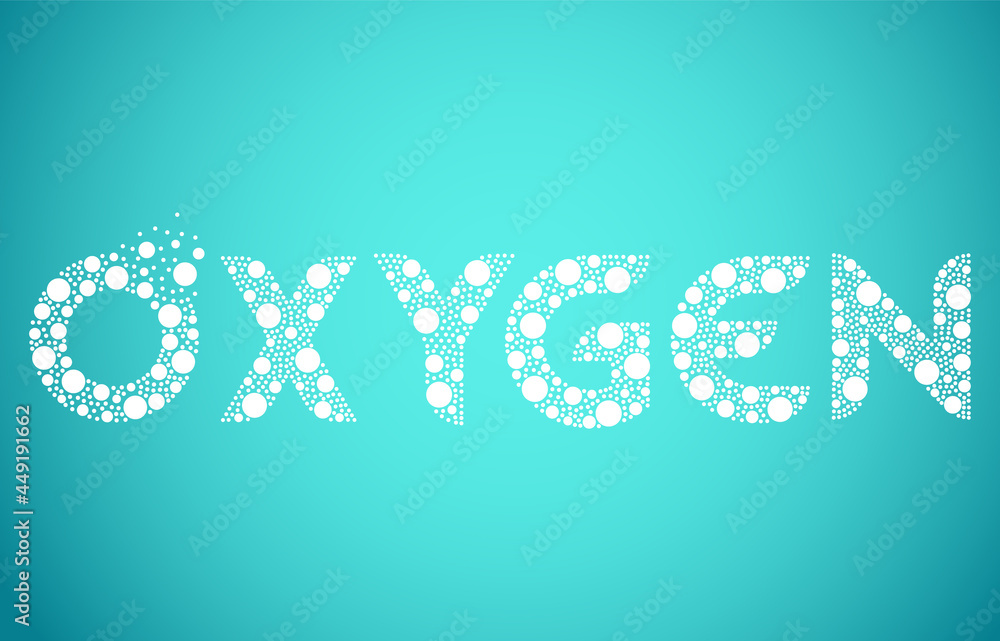 Oxygen O2 bubble logo design. Oxygen icon vector illustration. Stock ...