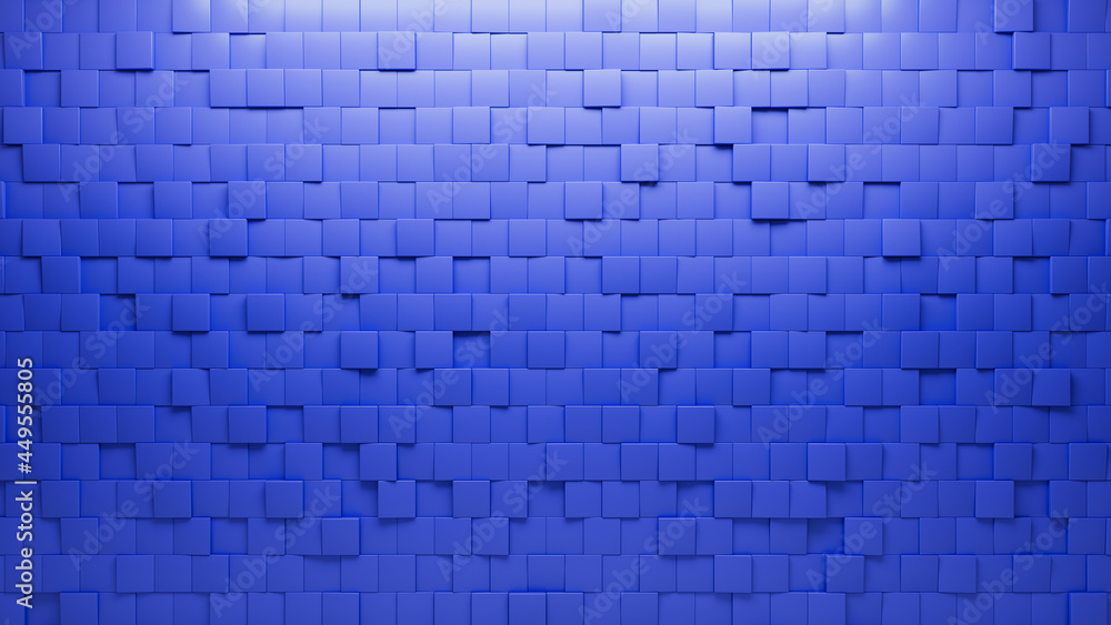Polished, Futuristic Wall background with tiles. Blue, tile Wallpaper ...