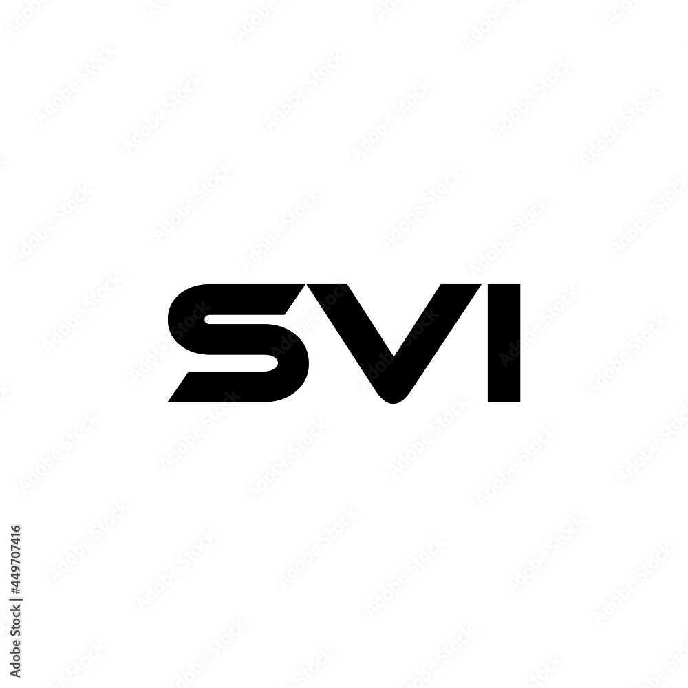 Stock-Vektorgrafik „SVI letter logo design with white background in illustrator, vector logo ...