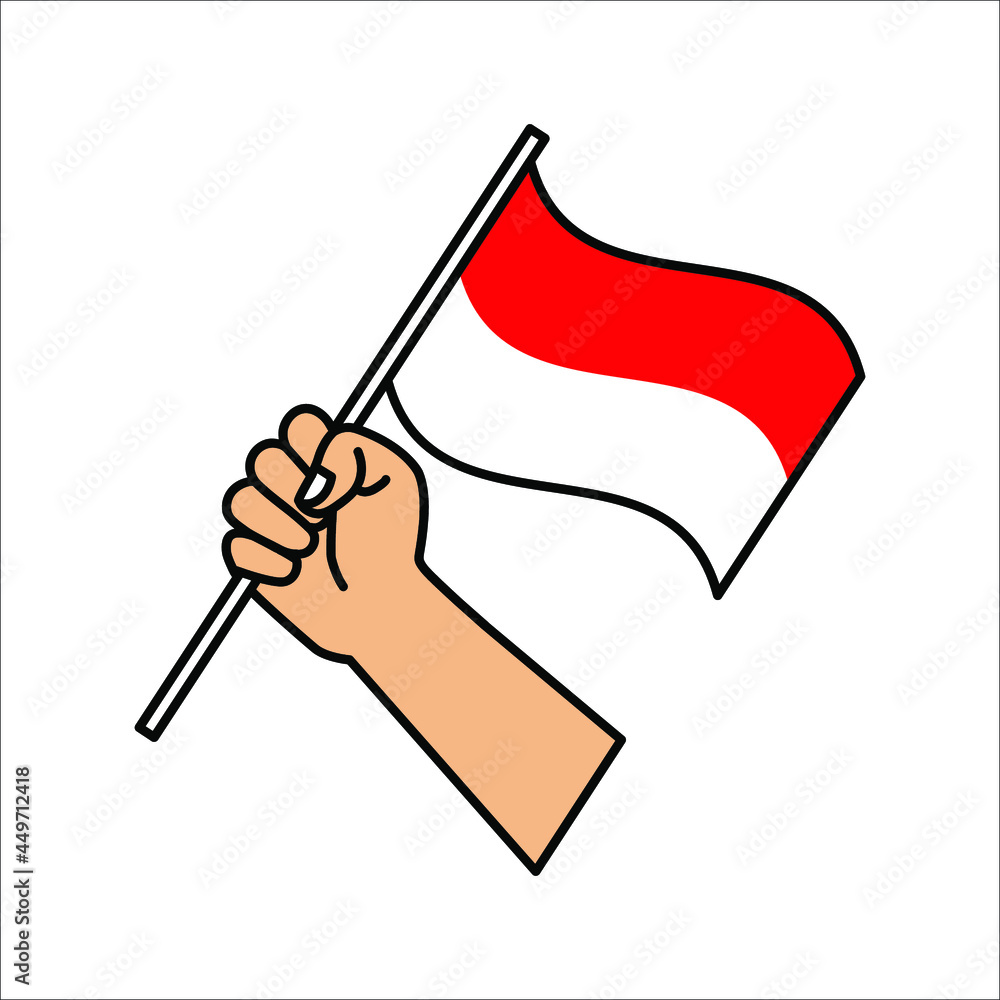 Indonesia flag, official colors and proportion correctly. National ...