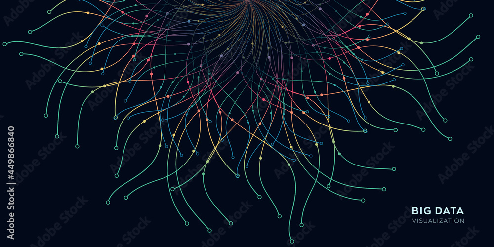 Abstract vector explosion lines equalizer circular shape isolated ...