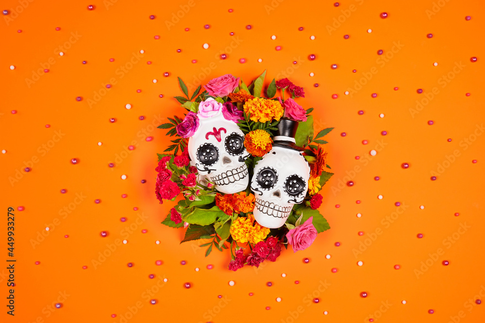 Day of the dead, Dia De Los Muertos, halloween Celebration Background ...