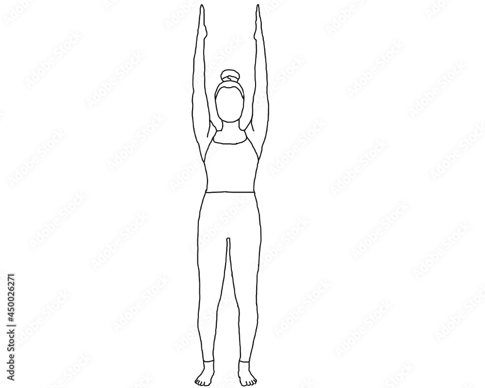 yoga, urdhva hastasana modification, upward salute pose variation ...