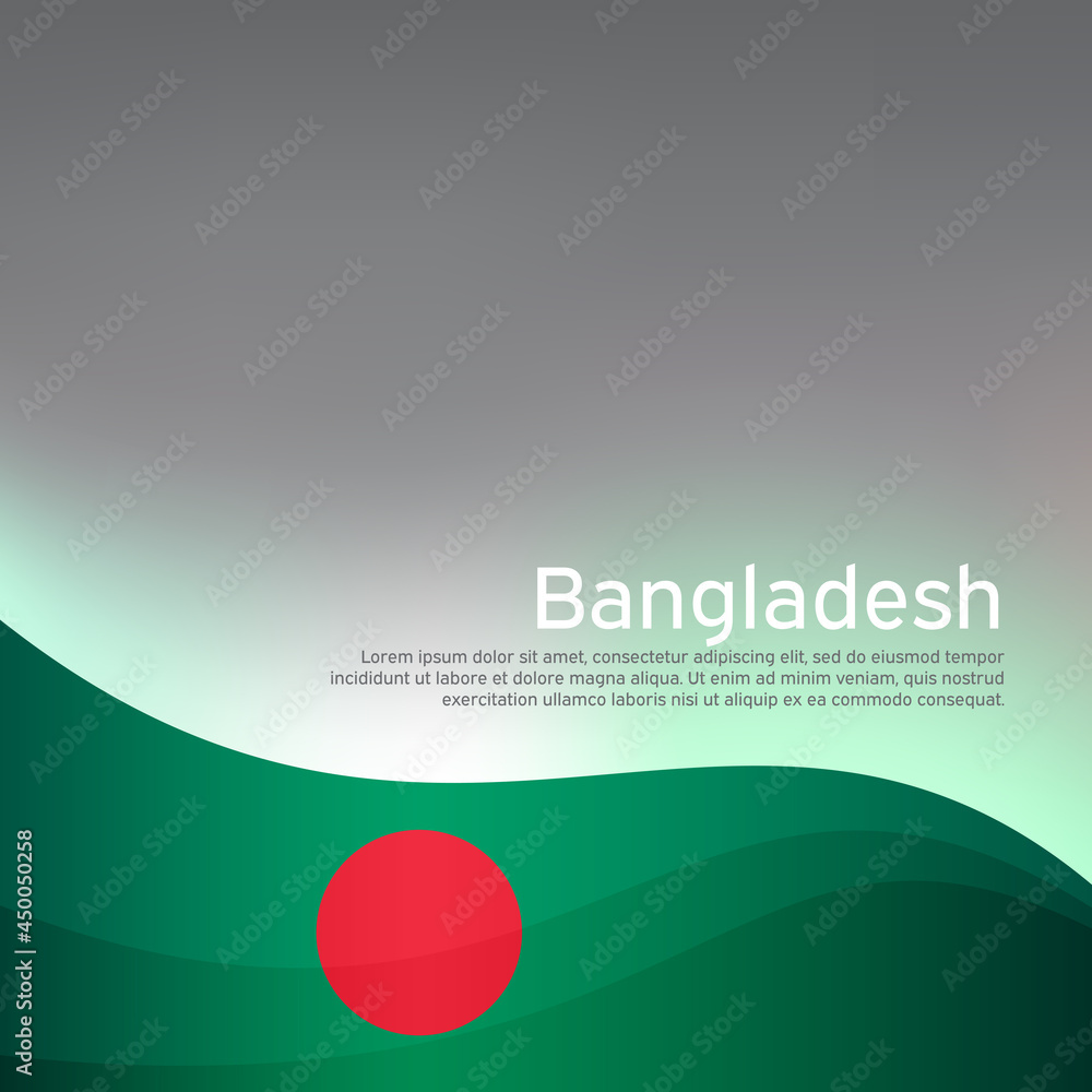 Abstract waving bangladesh flag. Creative background for design of ...