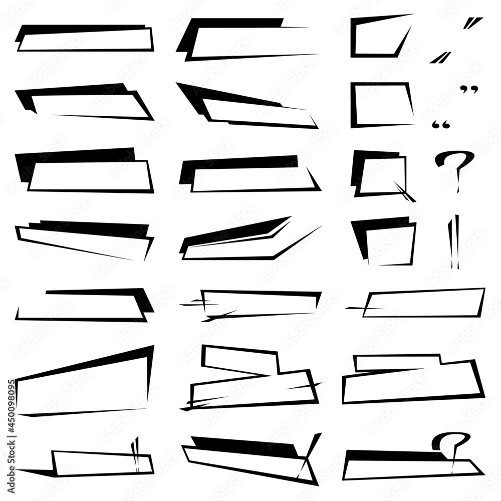 Vector Collection Set of Dialog Box Designs Stock Vector | Adobe Stock